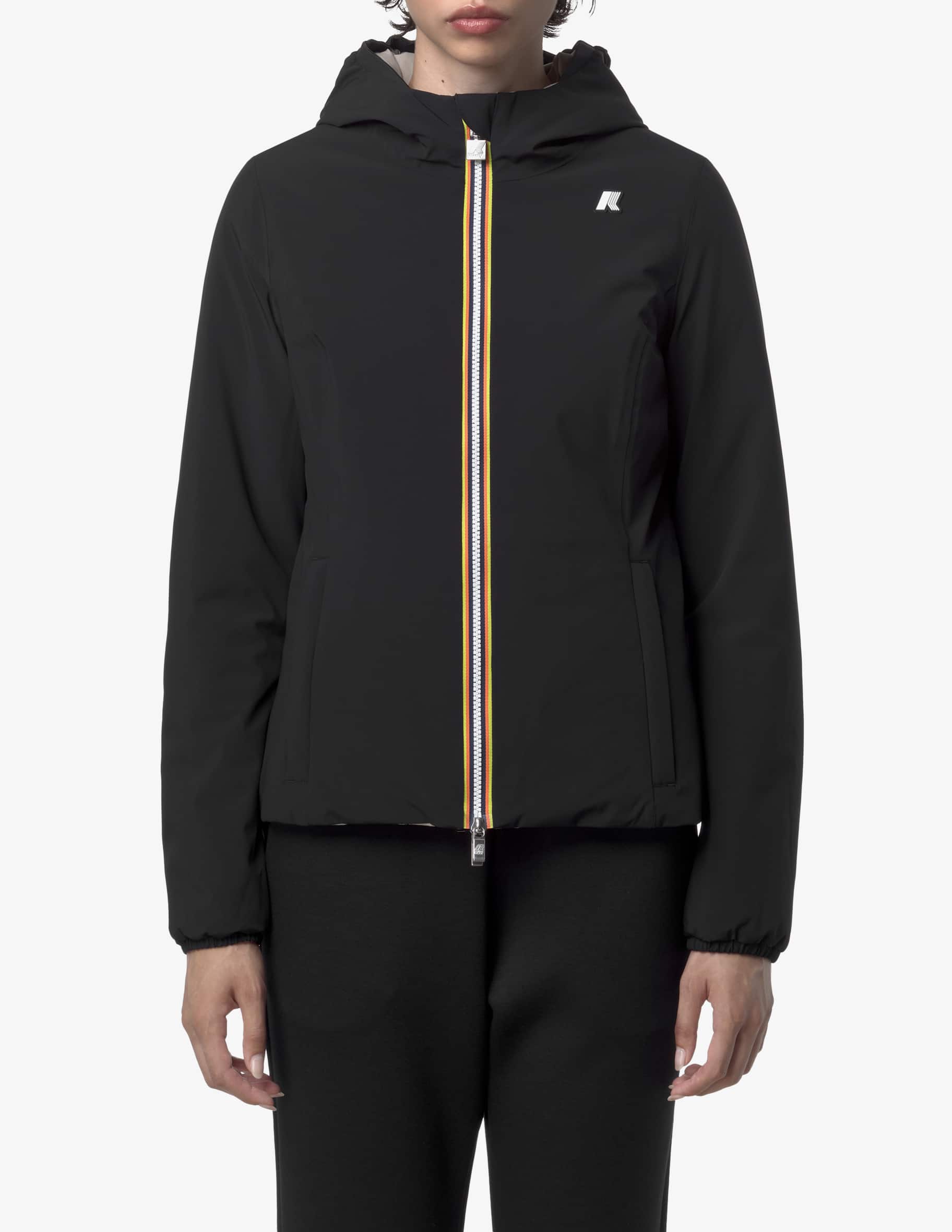 Shop K-Way Lily Double hooded jacket on Rinascente