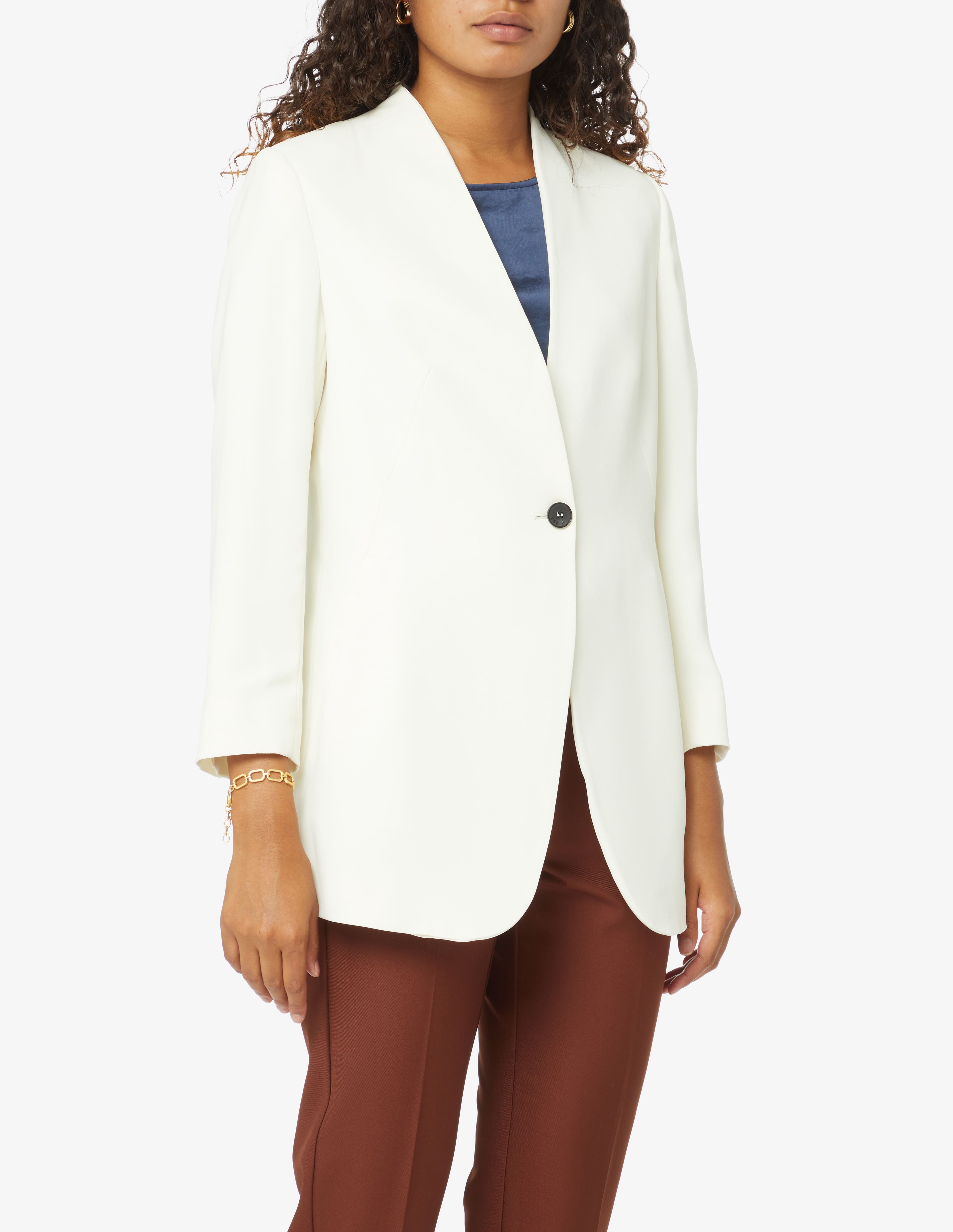Marella Blazer lungo Milla - bianco - Rinascente.it