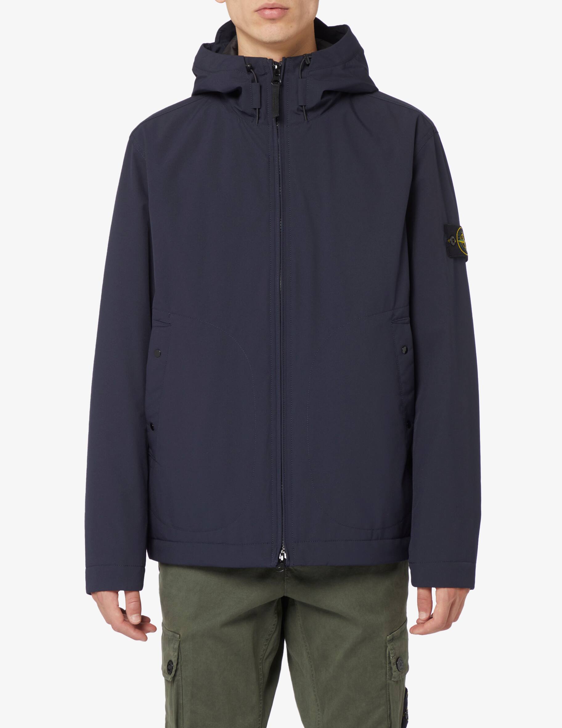 Shop Stone Island Softshell primaloft jacket on Rinascente