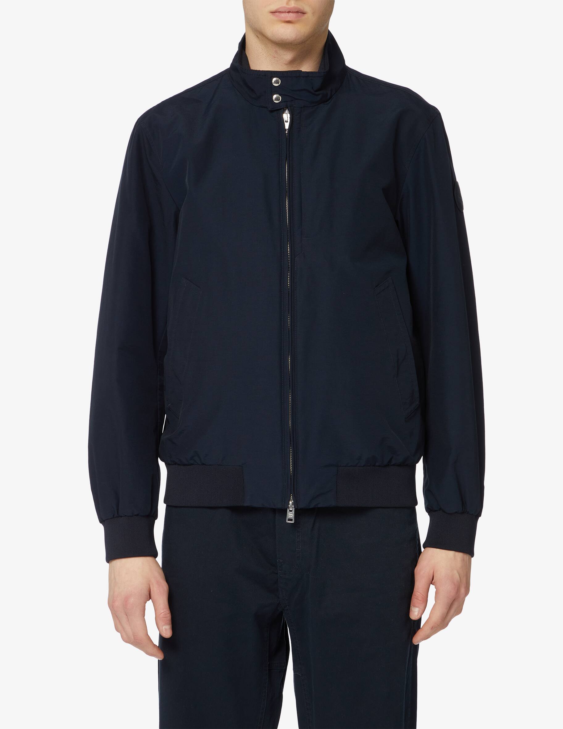 Shop Woolrich Eco cruiser bomber jacket on Rinascente