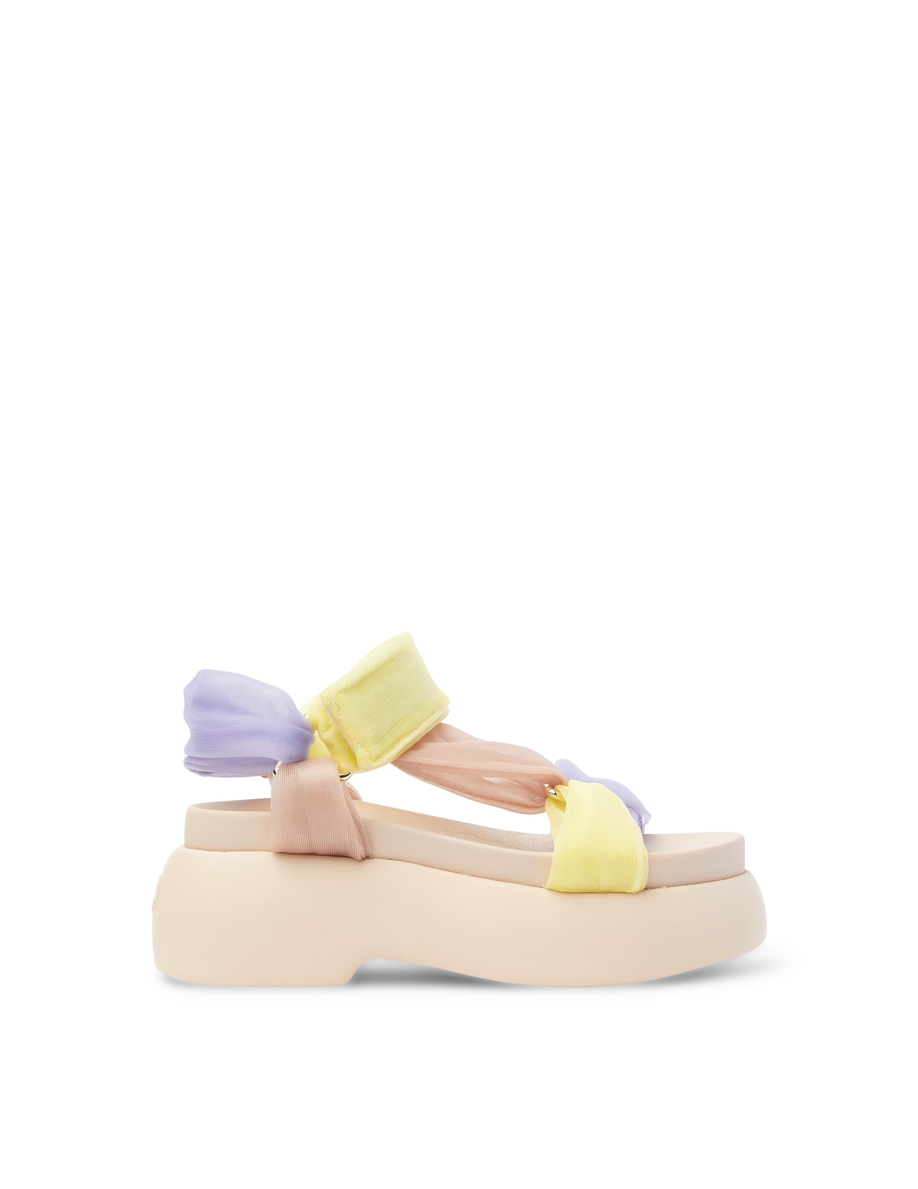 Shop AGL Platform sandals - white on Rinascente