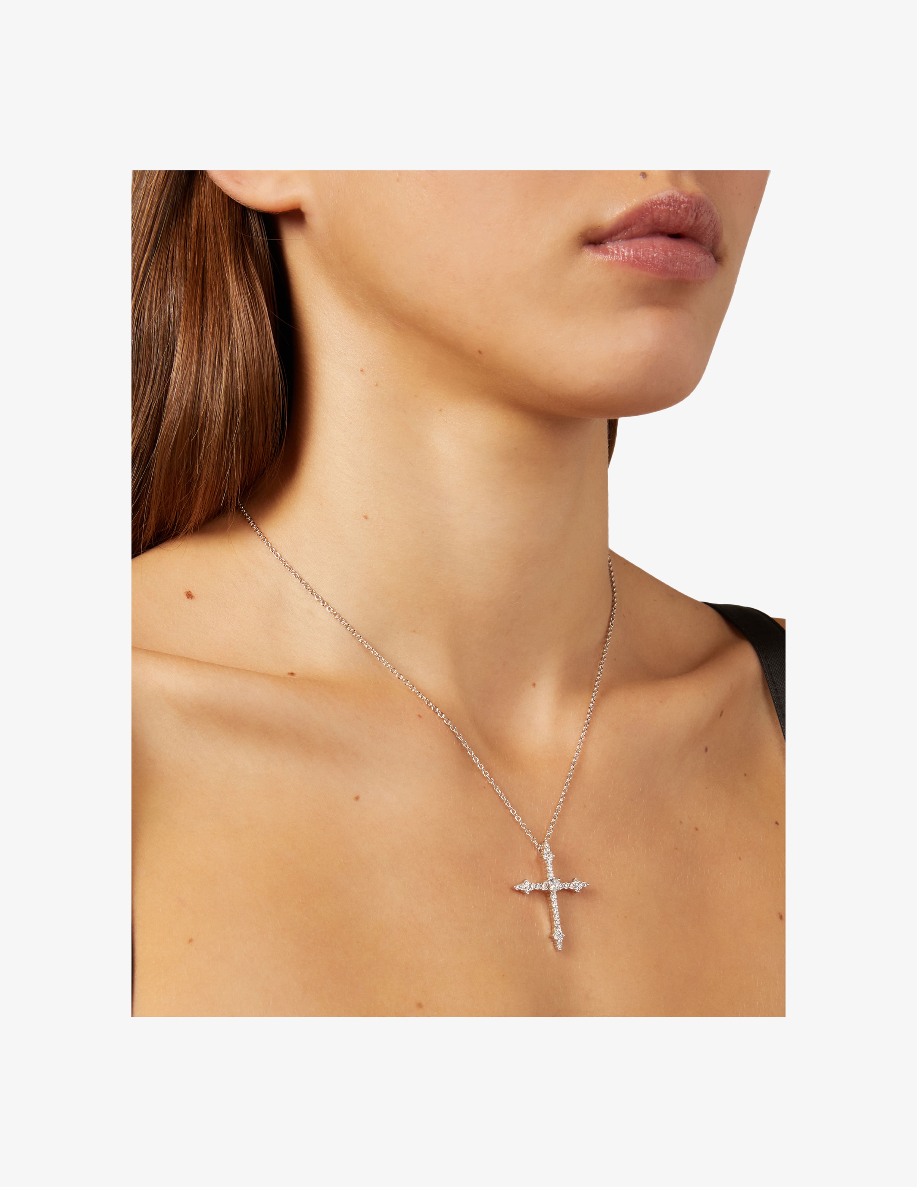 Chiara Ferragni Croci pendant - White - Rinascente.it