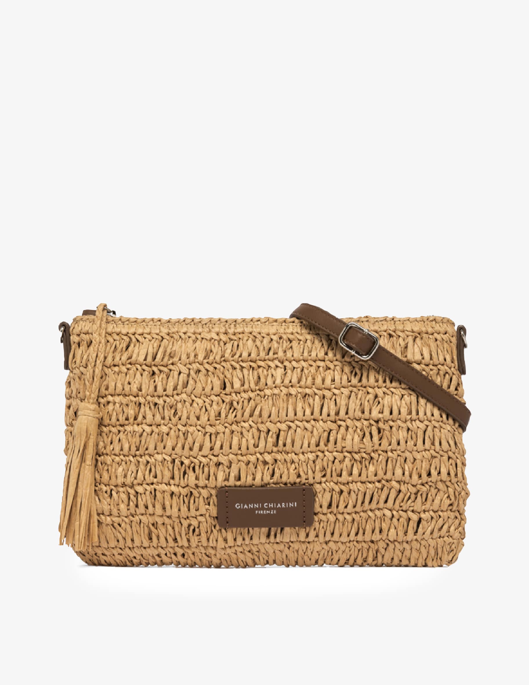 Shop Marcella Club Marcella rafia clutch on Rinascente