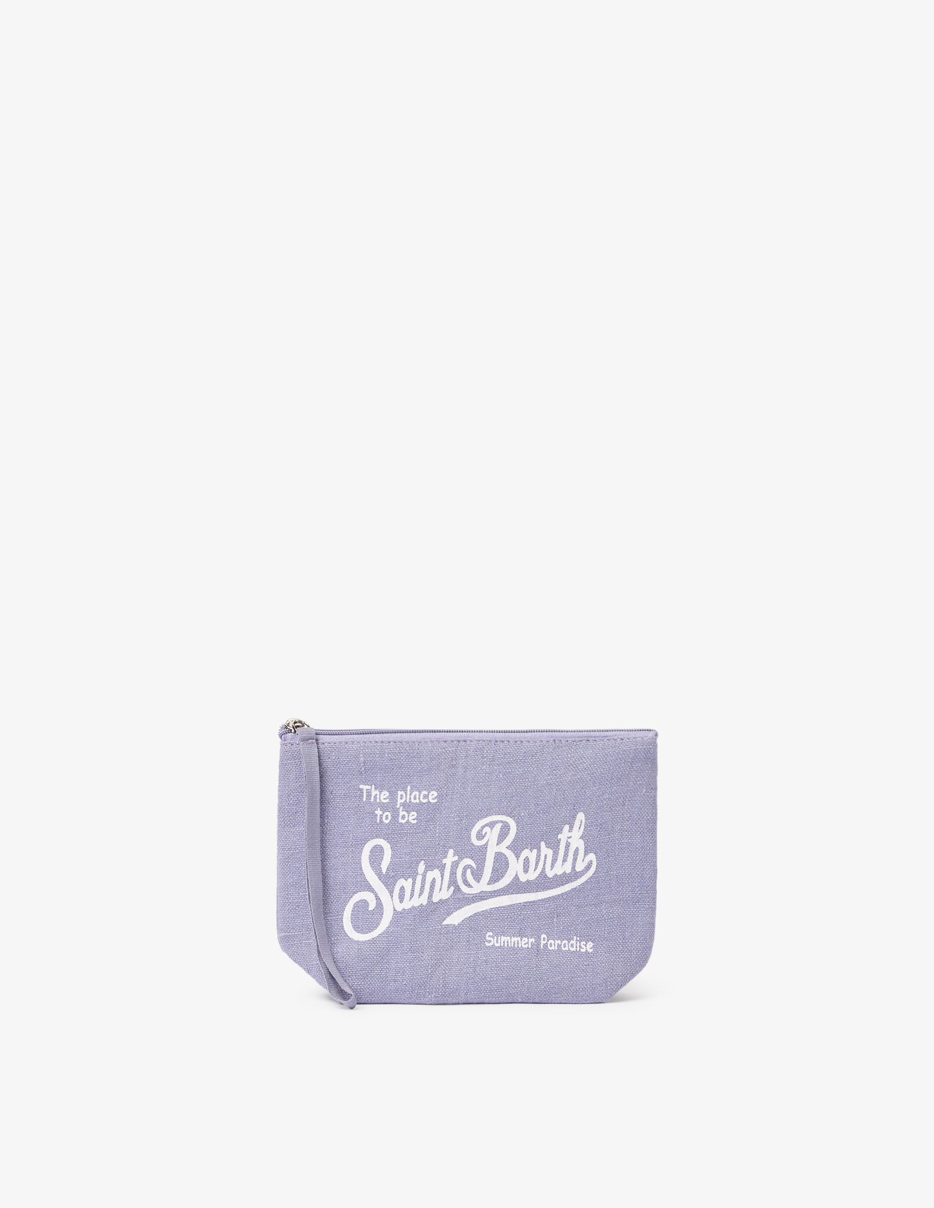 Shop MC2 Saint Barth Aline linen pouch on Rinascente