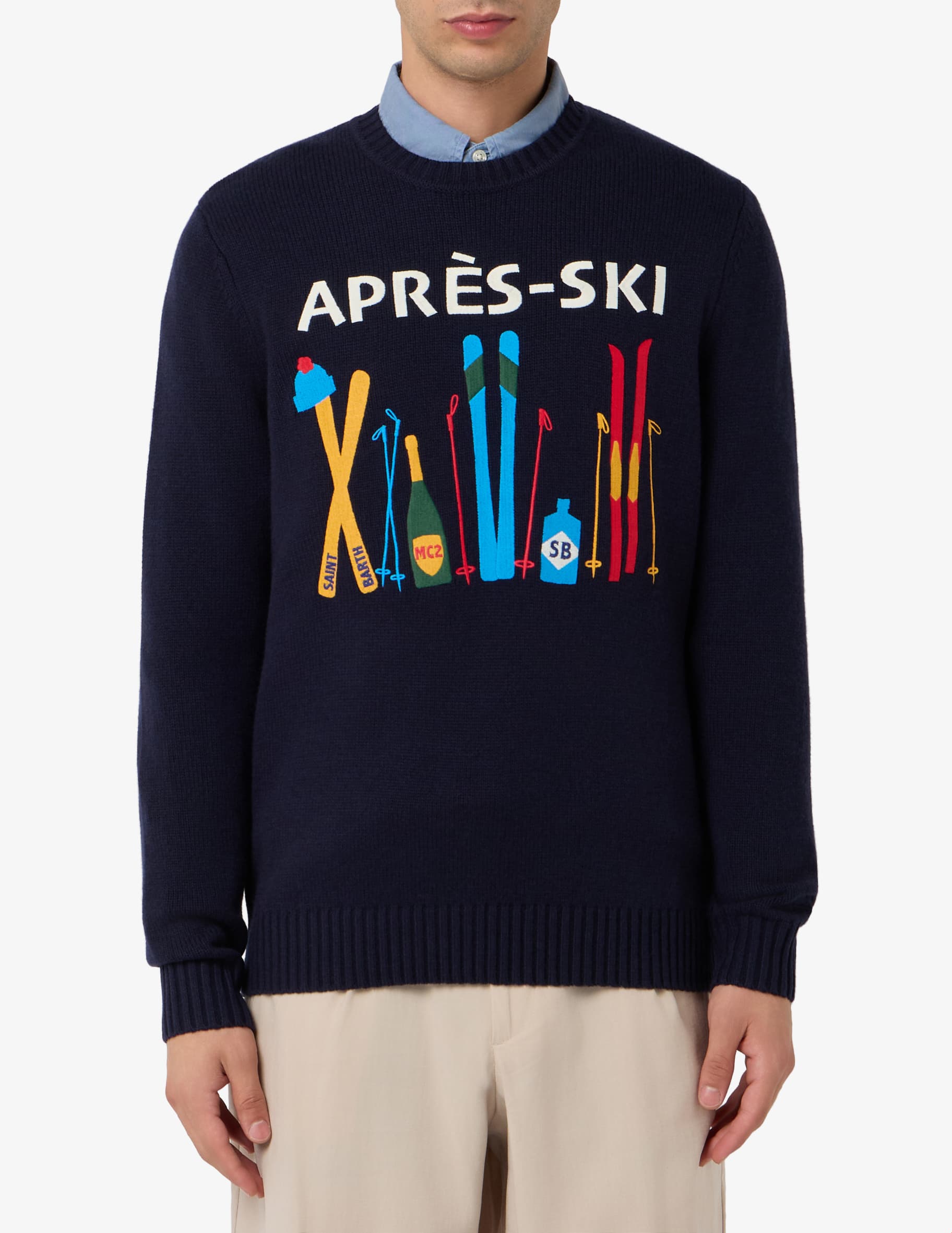 Shop MC2 Saint Barth Après-ski crewneck sweater on Rinascente