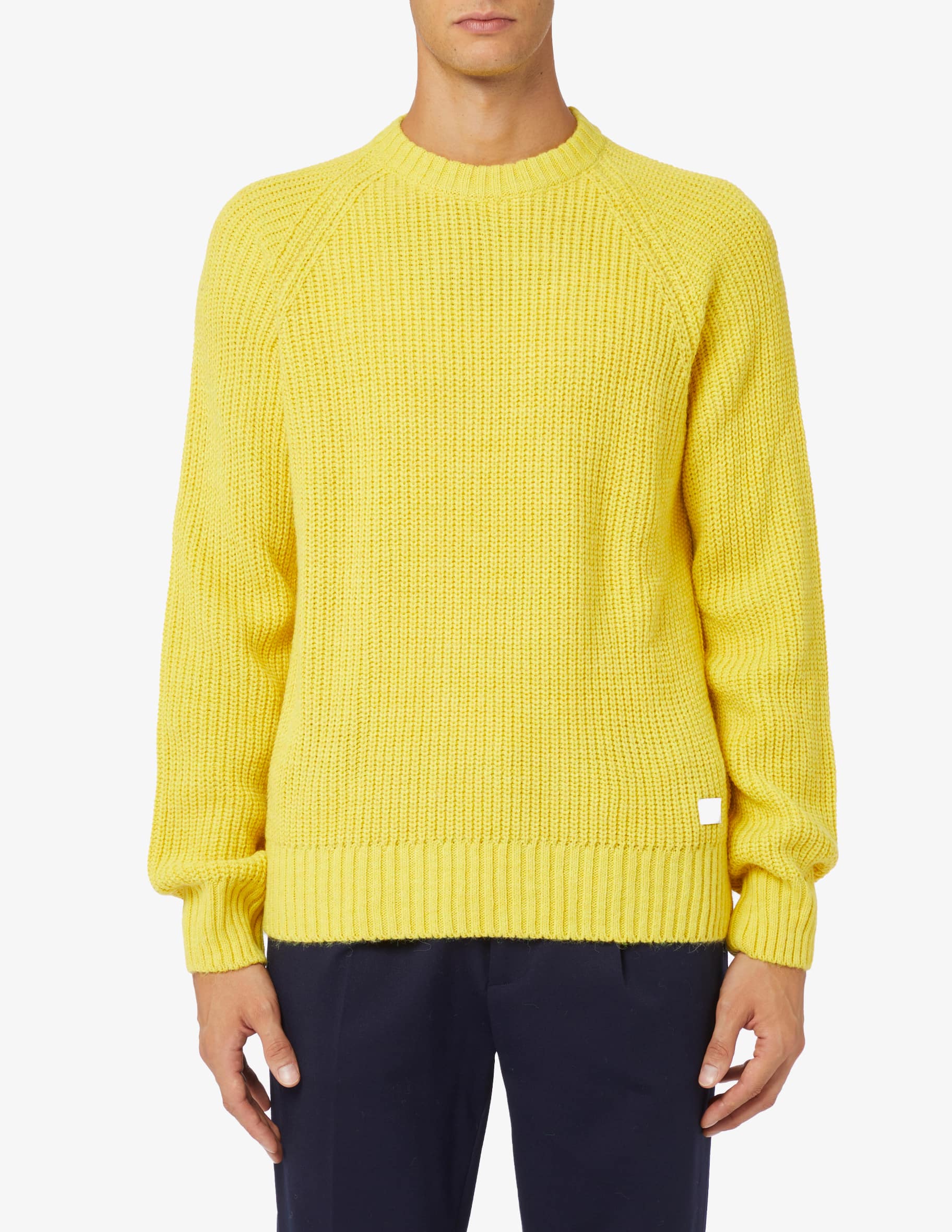 Shop Manuel Ritz English ribbed crewneck jumper on Rinascente