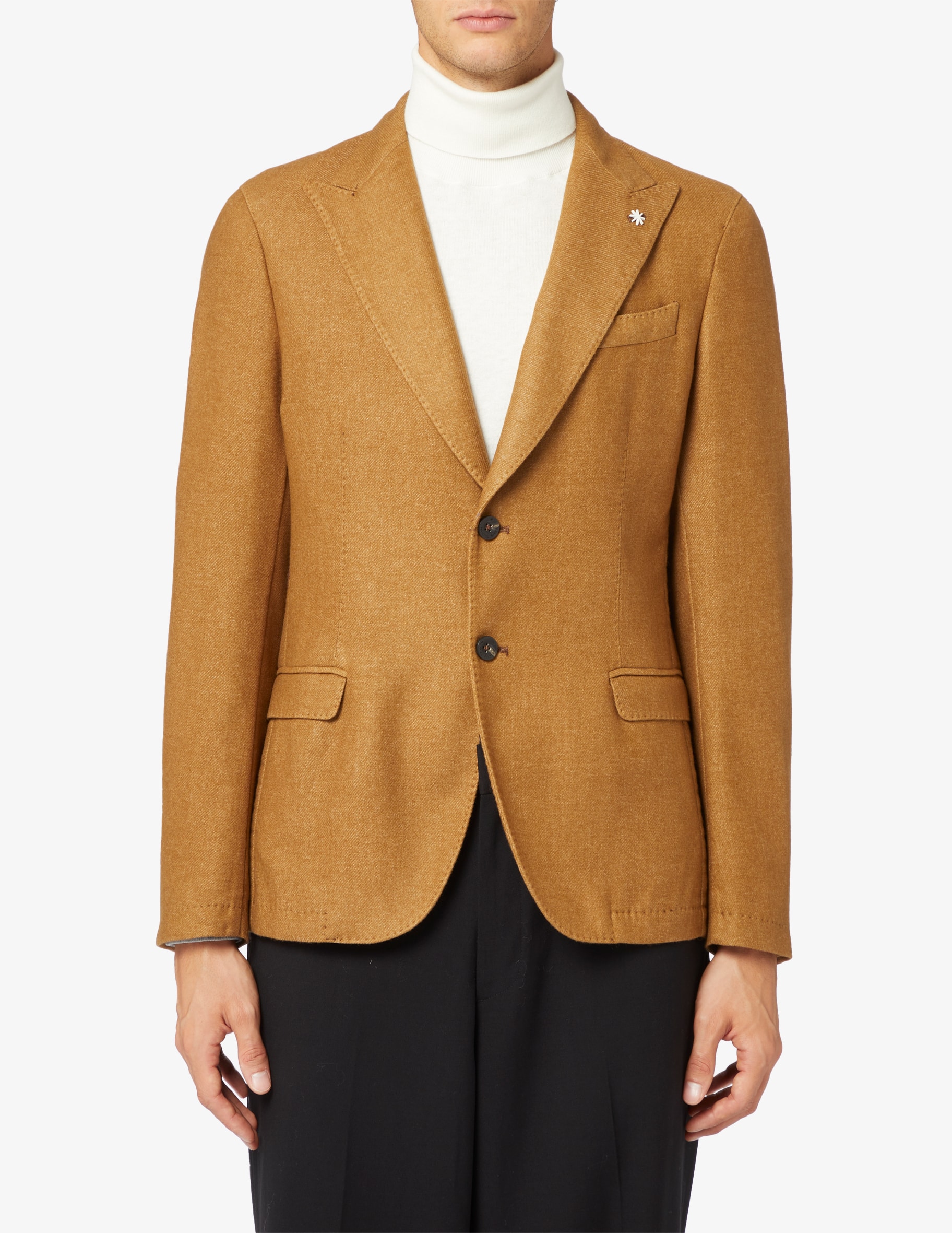 Shop Manuel Ritz Removable liner wool jacket on Rinascente