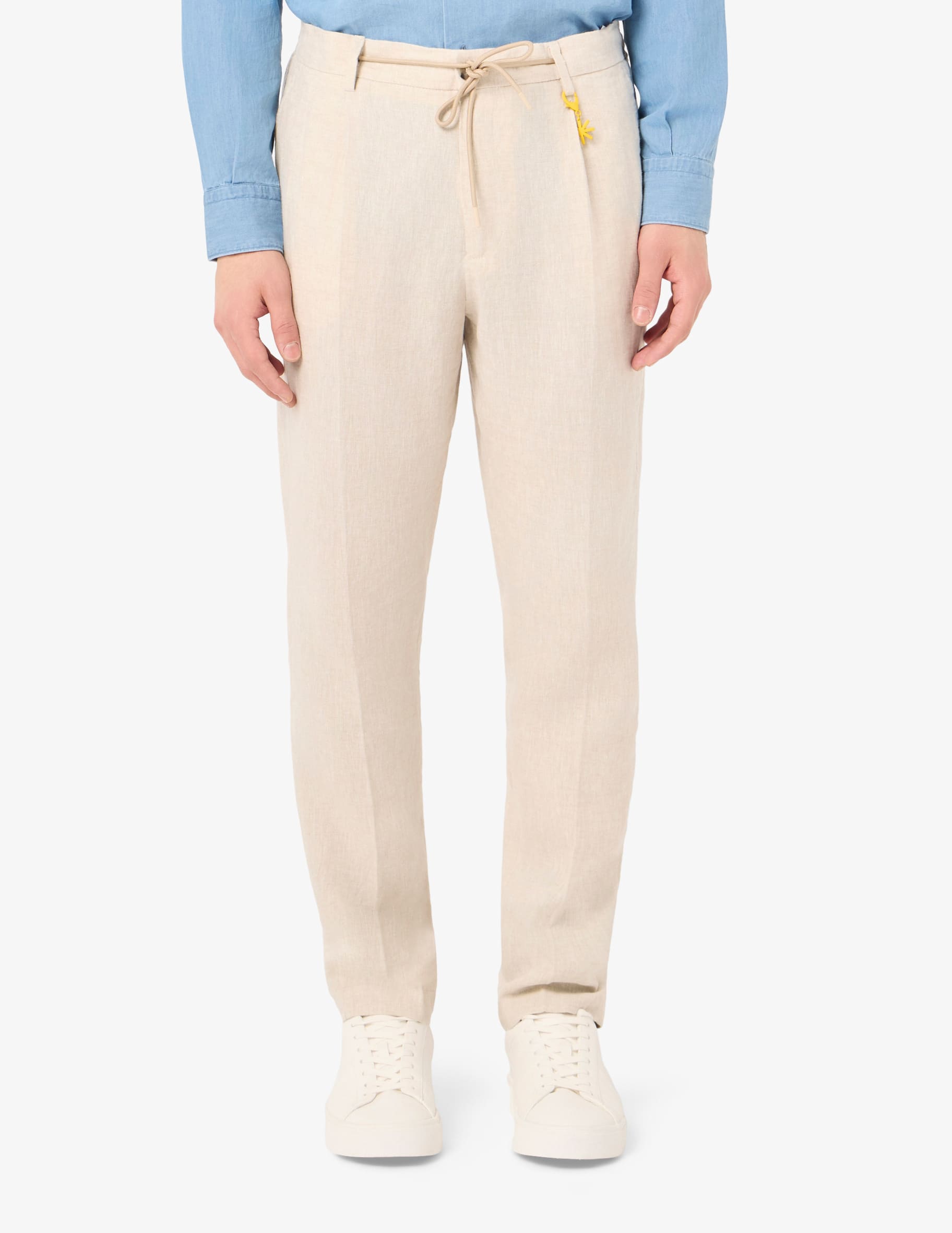 Acquista Manuel Ritz Pantaloni con coulisse una pince in lino Mix&Match ...