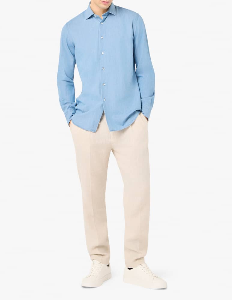 Acquista Manuel Ritz Pantaloni con coulisse una pince in lino Mix&Match ...