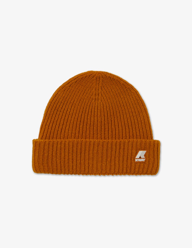 Shop K-Way Brice stitch beanie - Orange on Rinascente