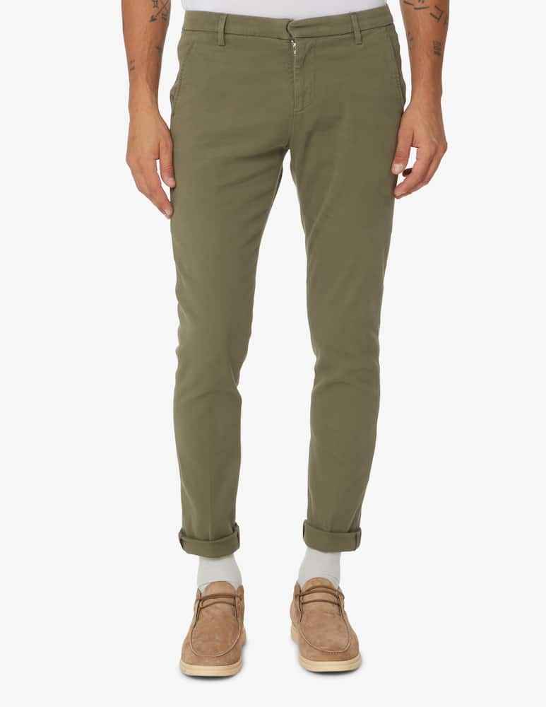 Acquista Dondup Pantalone gaubert microarmatura - Verde su Rinascente