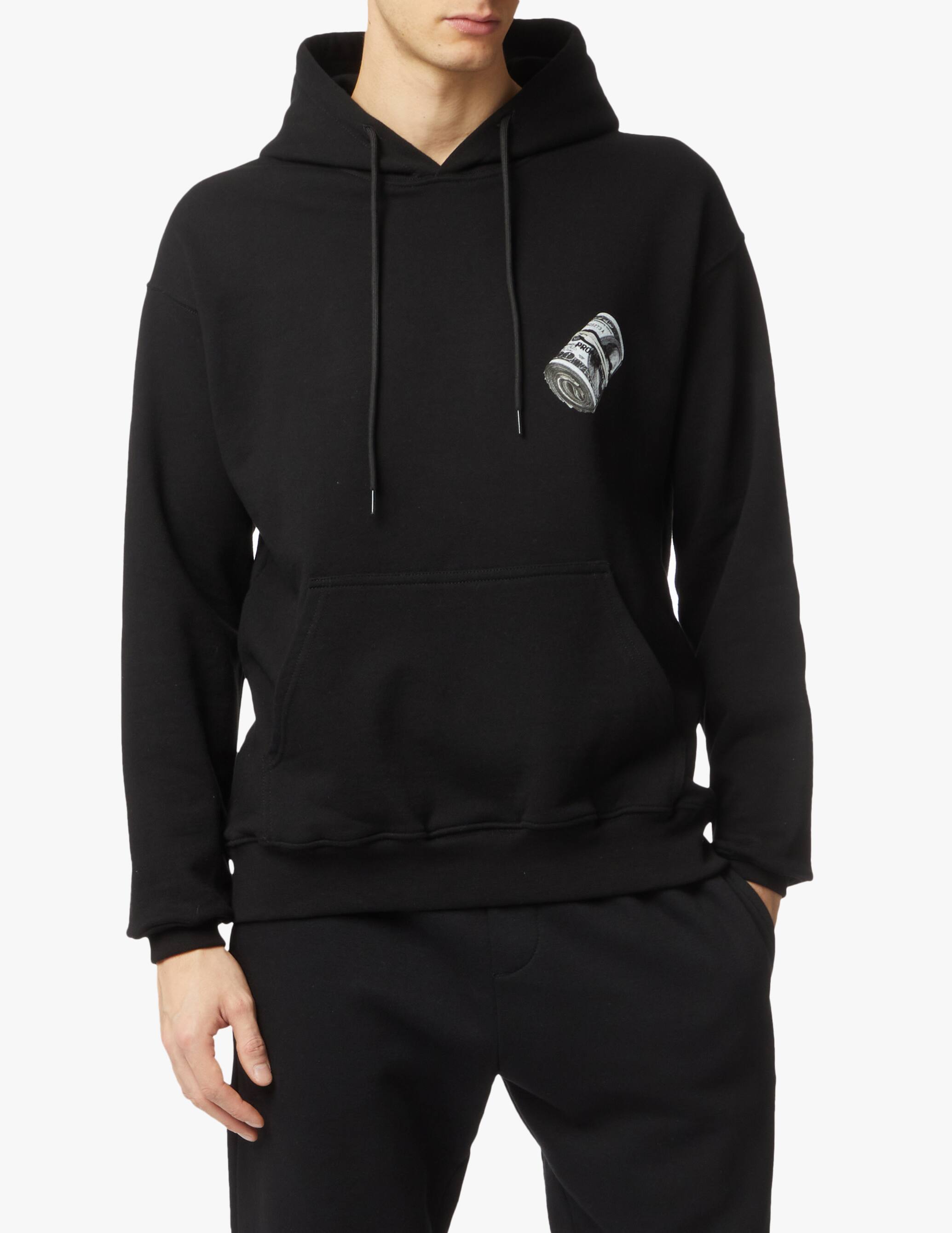 Shop Propaganda Money hoodie - black on Rinascente