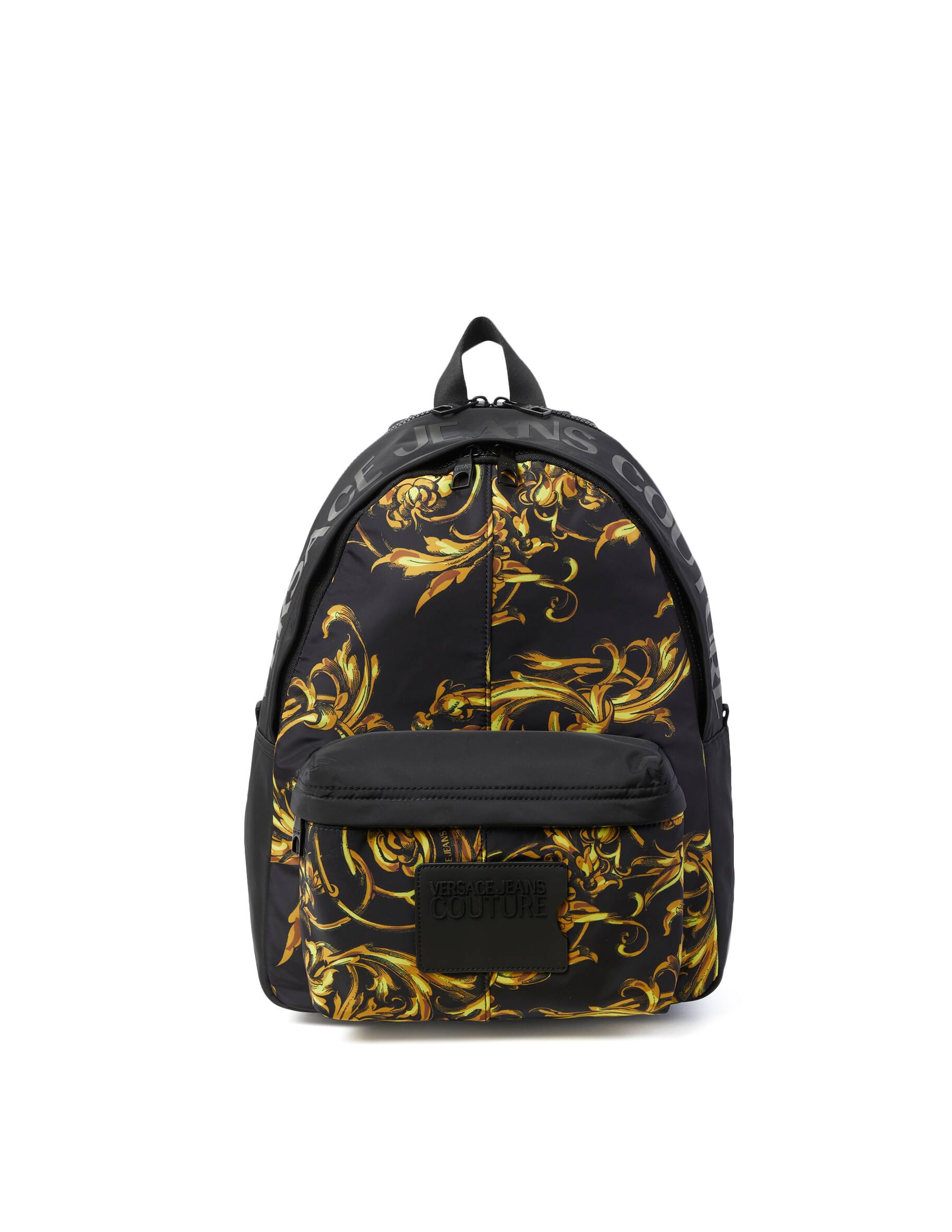 Shop Versace Jeans Couture Backpack baroque logo - multi on Rinascente