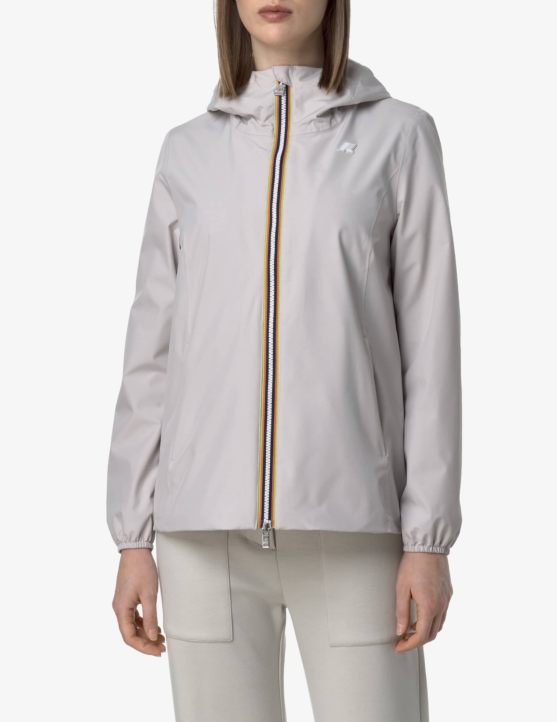Shop K-Way Marguerite hooded jacket on Rinascente