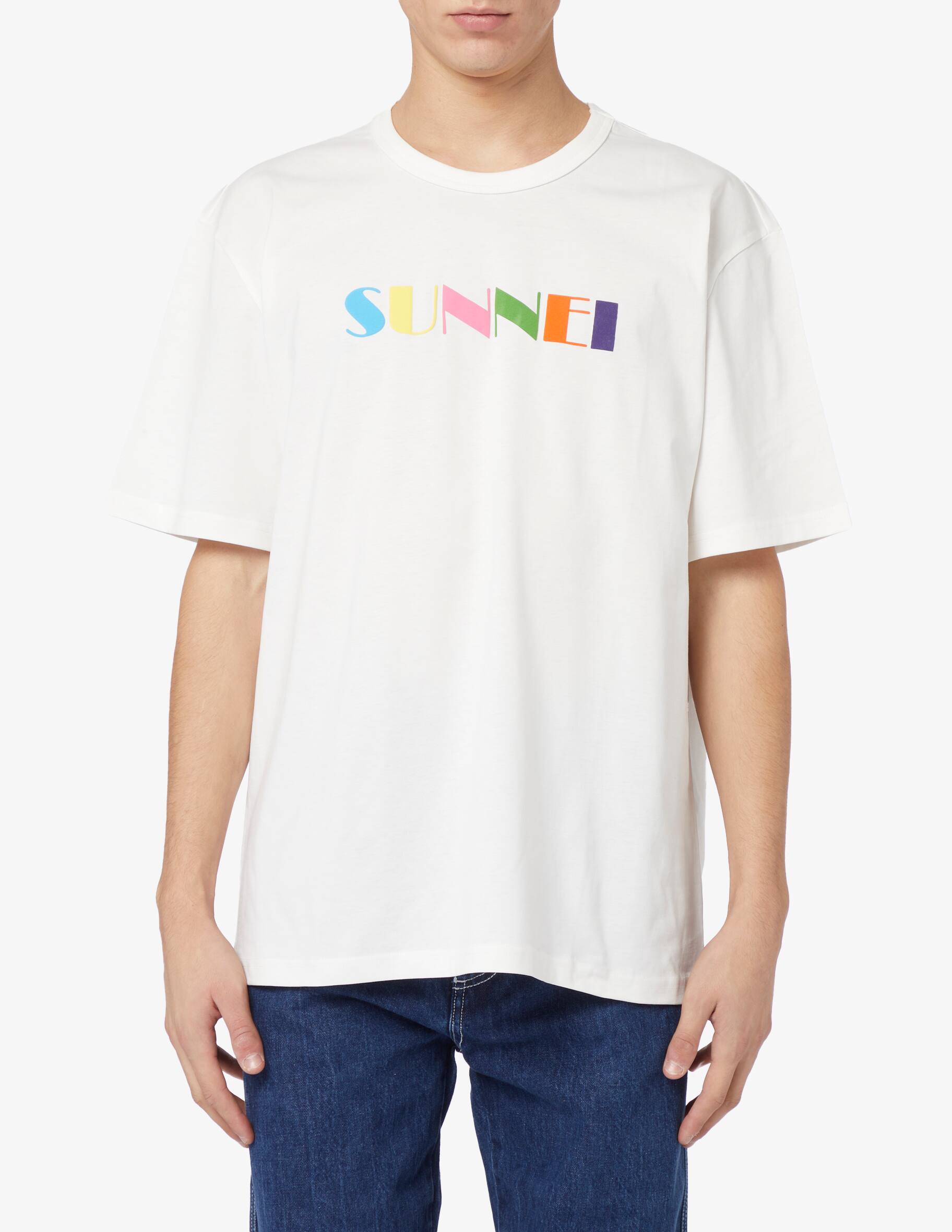 Shop Sunnei Classic tshirt logo sprayed on Rinascente