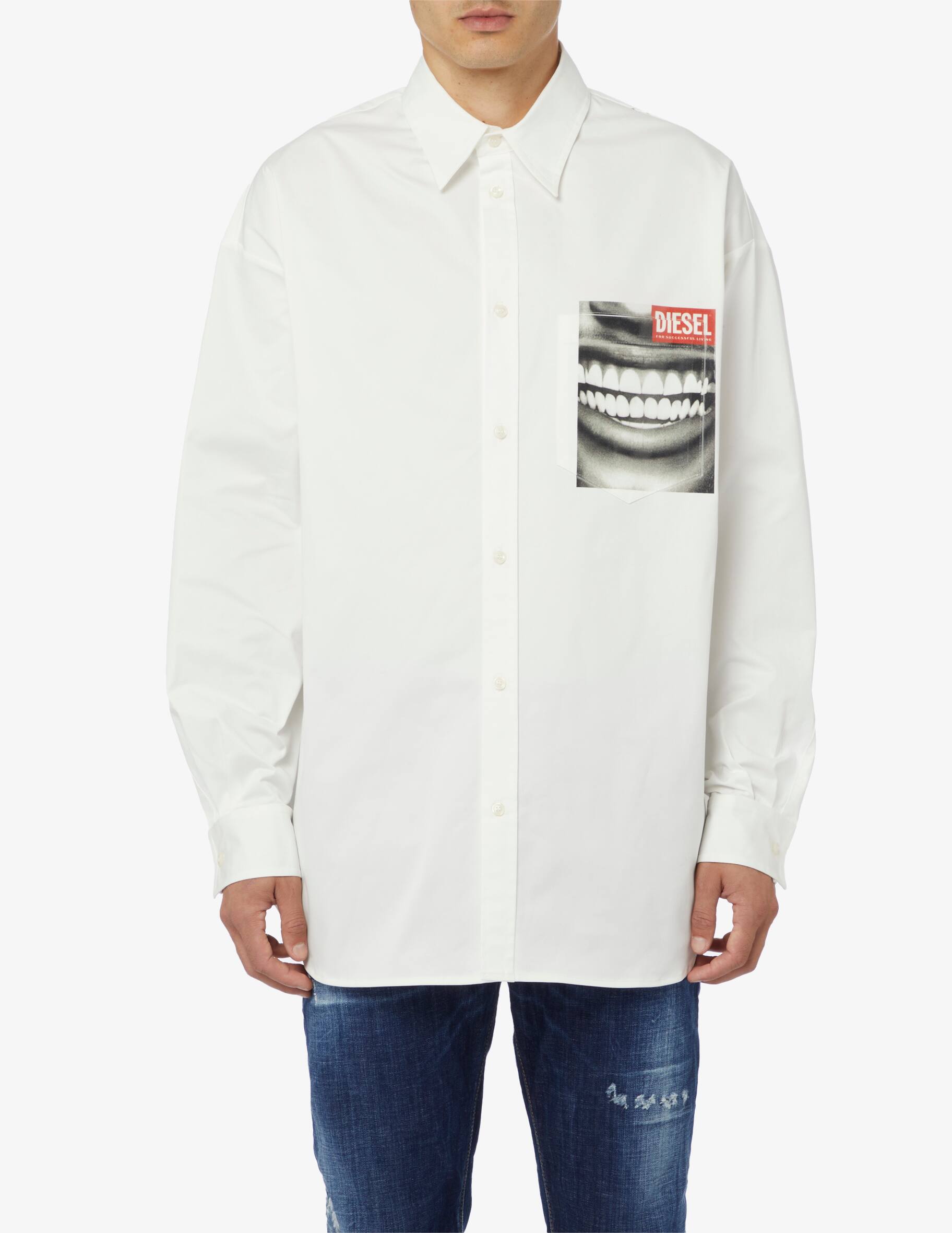 Shop Diesel Smily faces shirt on Rinascente