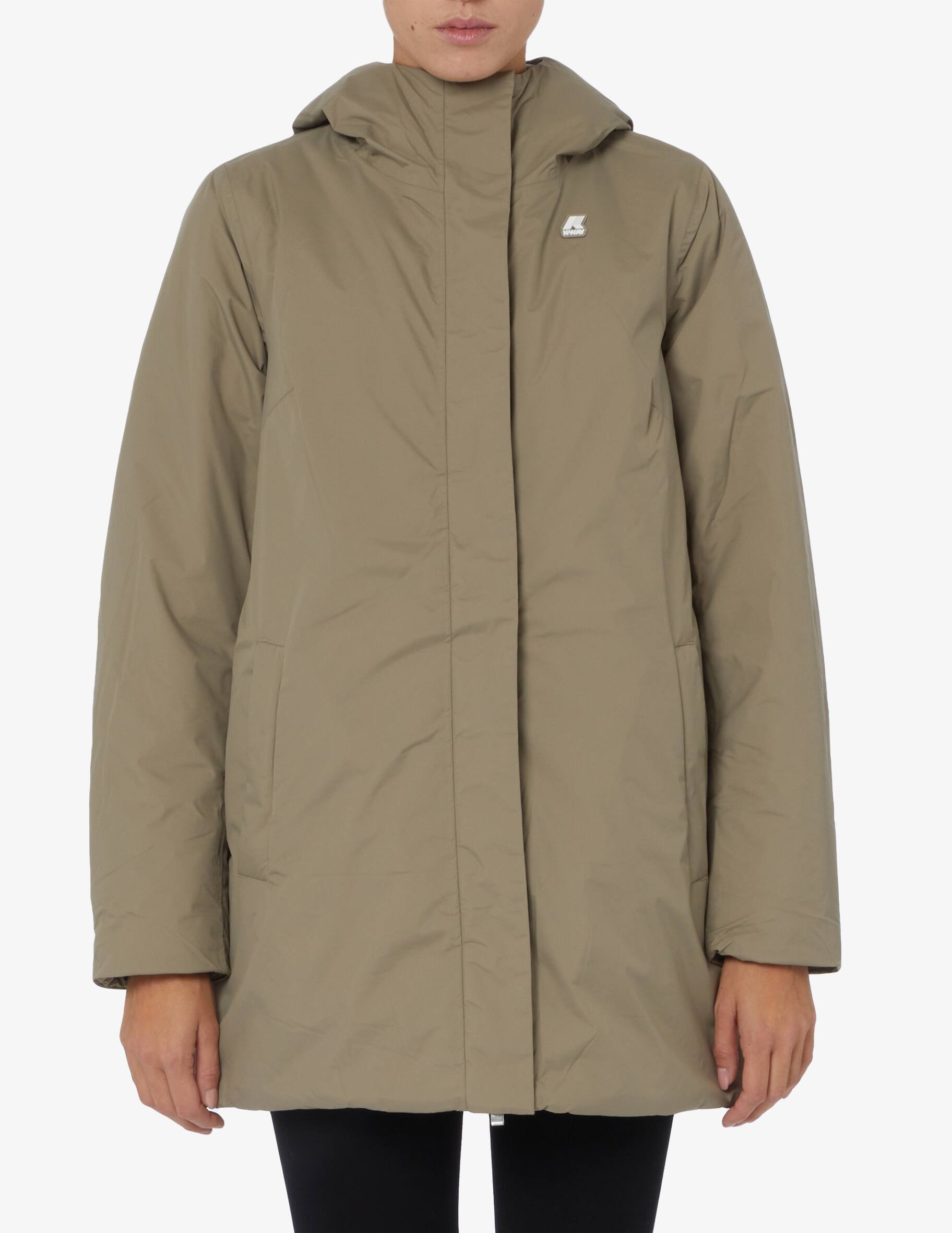 Shop K-Way Sophie marmotta midi jacket on Rinascente