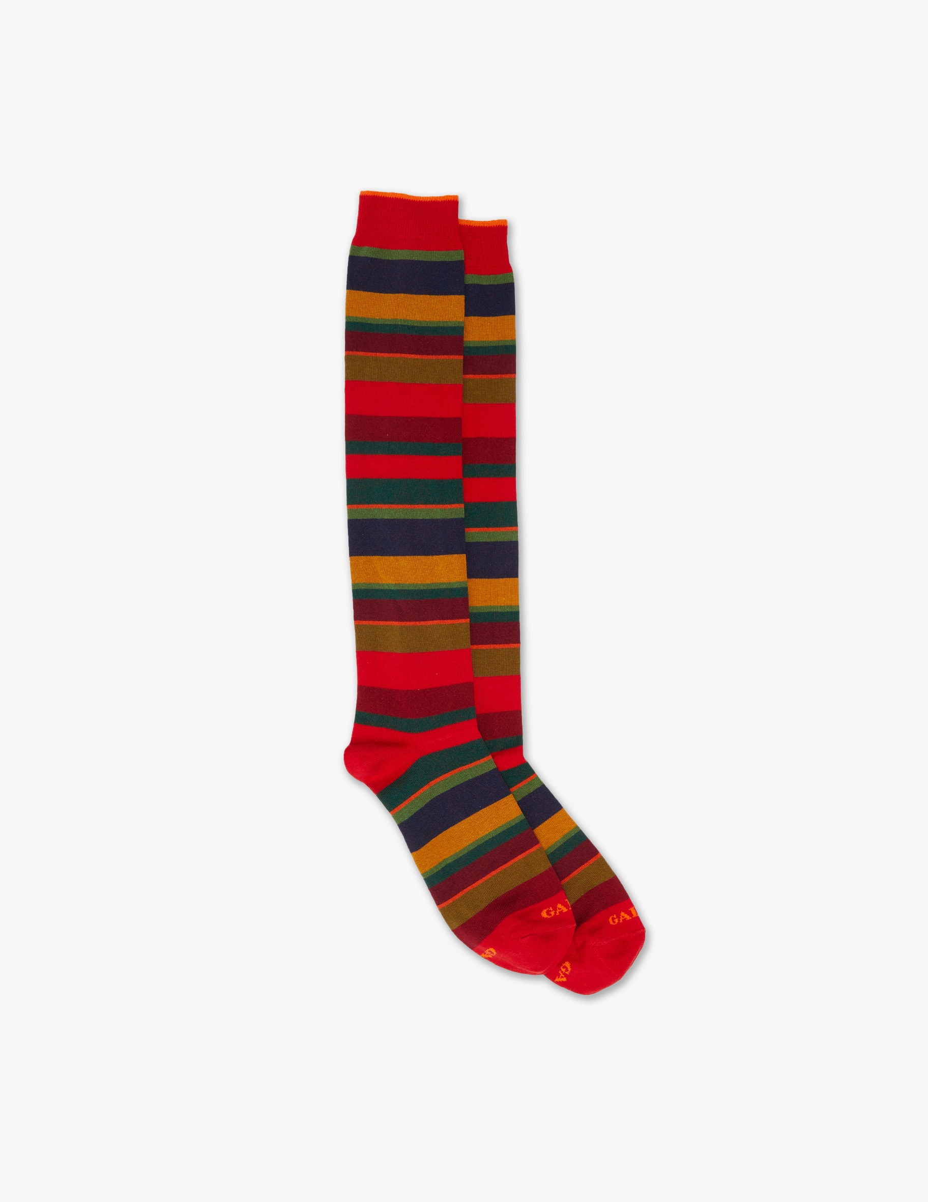 Shop Gallo Multicolor stripe socks on Rinascente