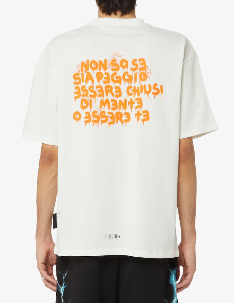 Shop Phobia T-shirt with face print on Rinascente