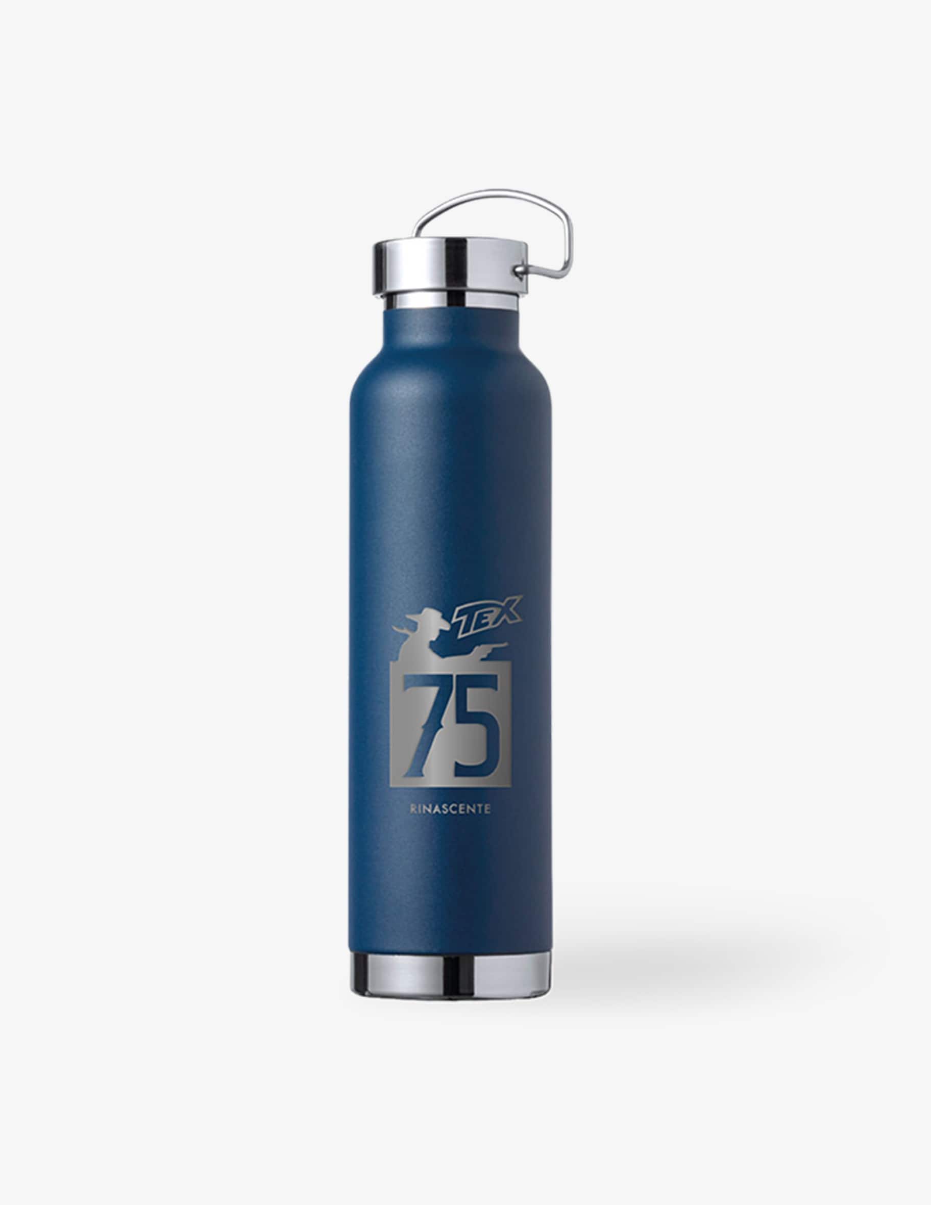 Shop Tex Willer Water Bottle Termica Tex Logo 75 Blu Royal on Rinascente