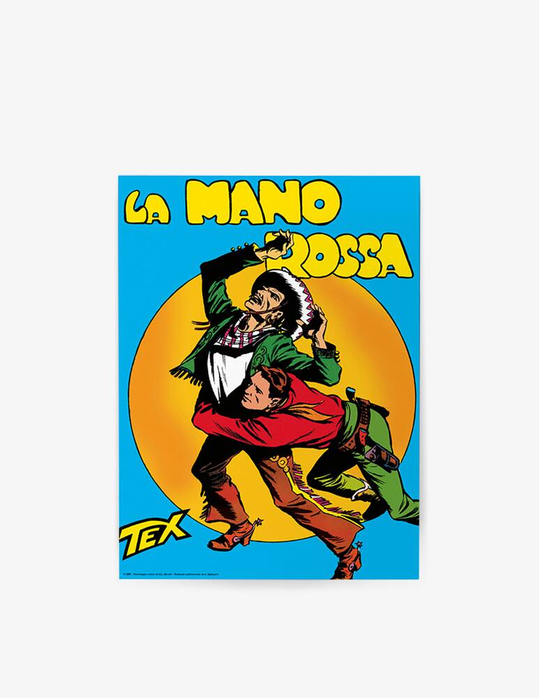 Acquista Tex Willer Poster La Mano Rossa 30X40 su Rinascente