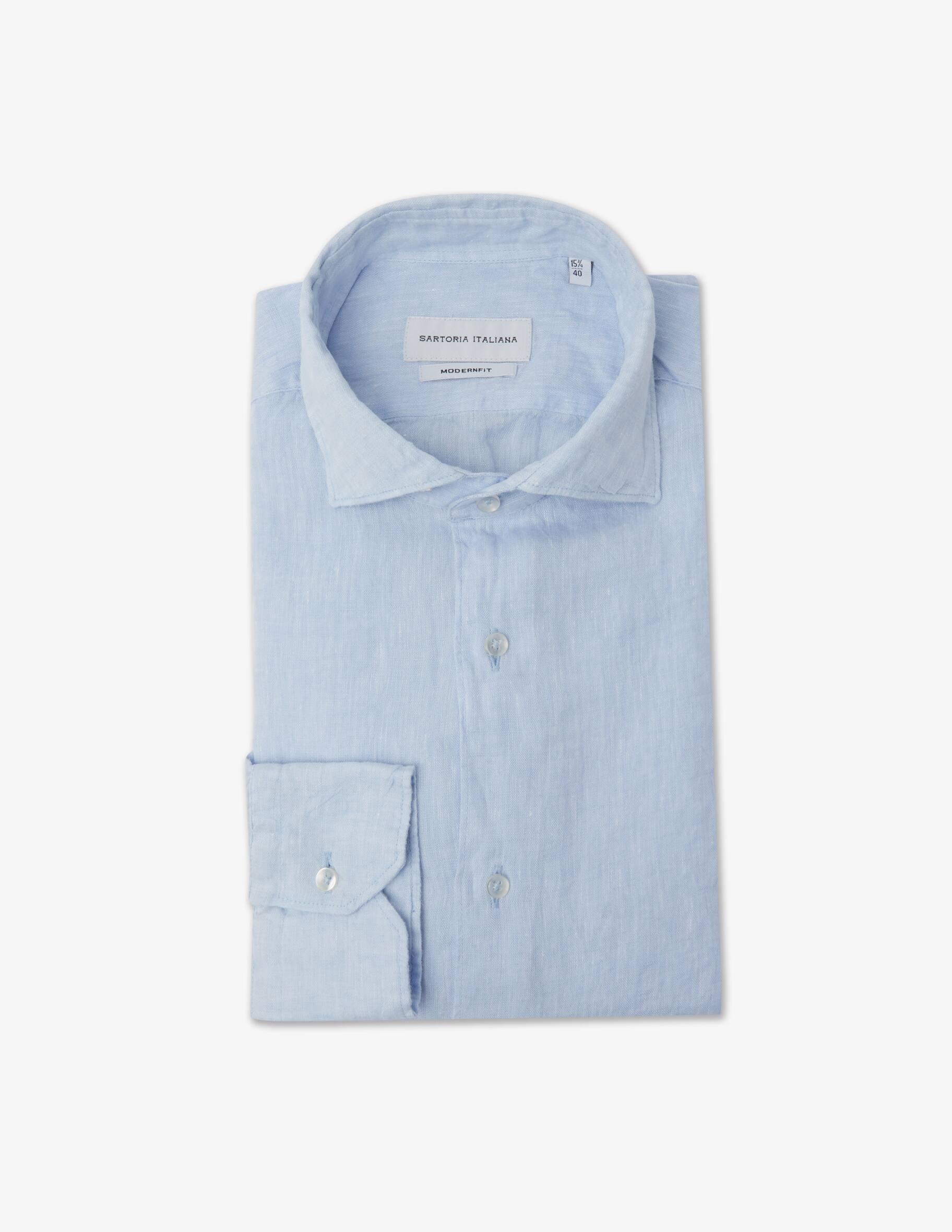 Acquista Sartoria Italiana Camicia lino modern su Rinascente