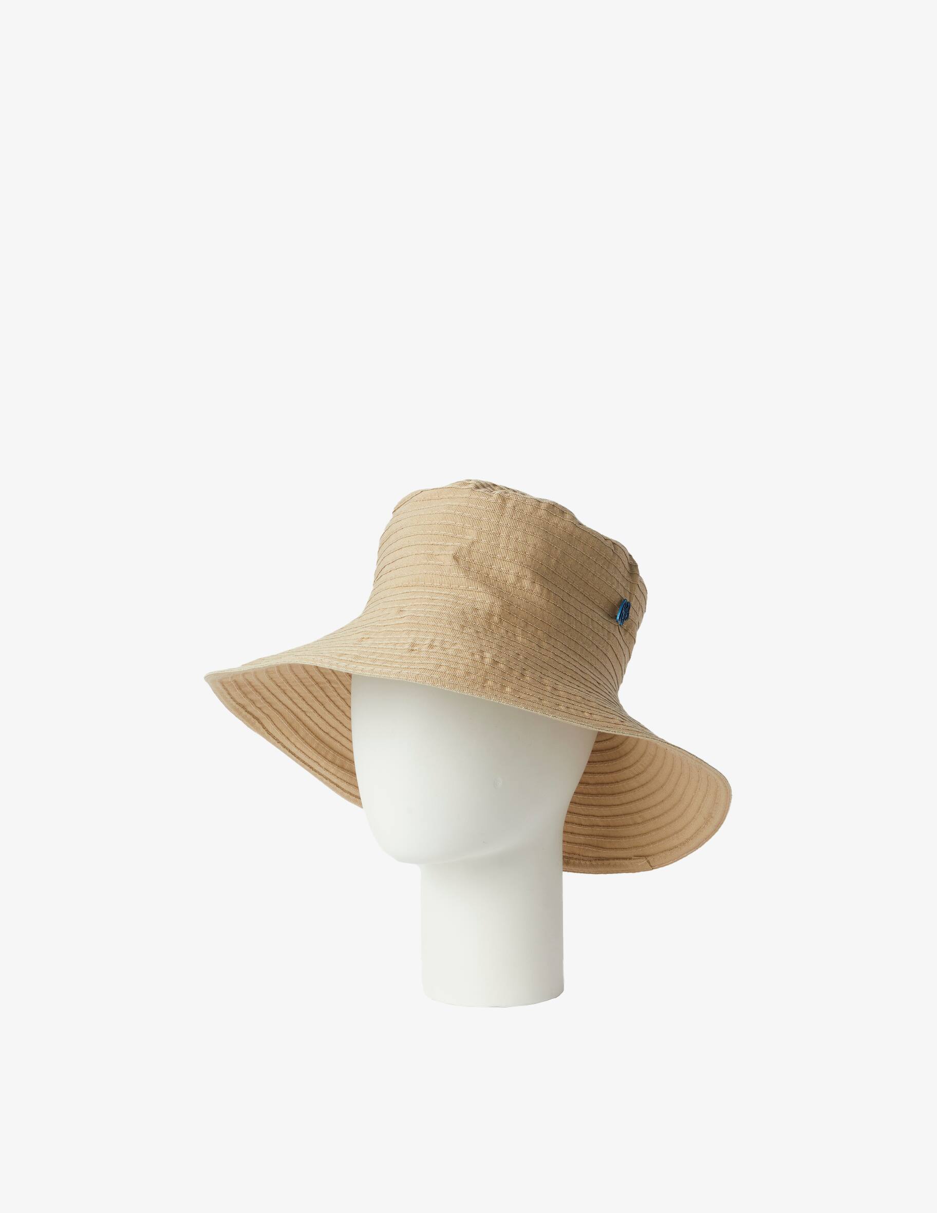Shop Raffaello Bettini Bucket hat with ribbon on Rinascente