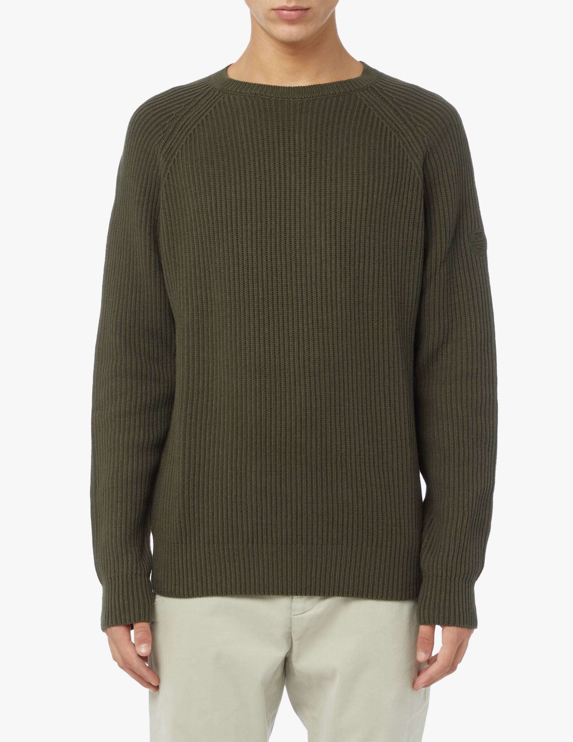 Shop North Sails Wool blend crewneck jumper on Rinascente