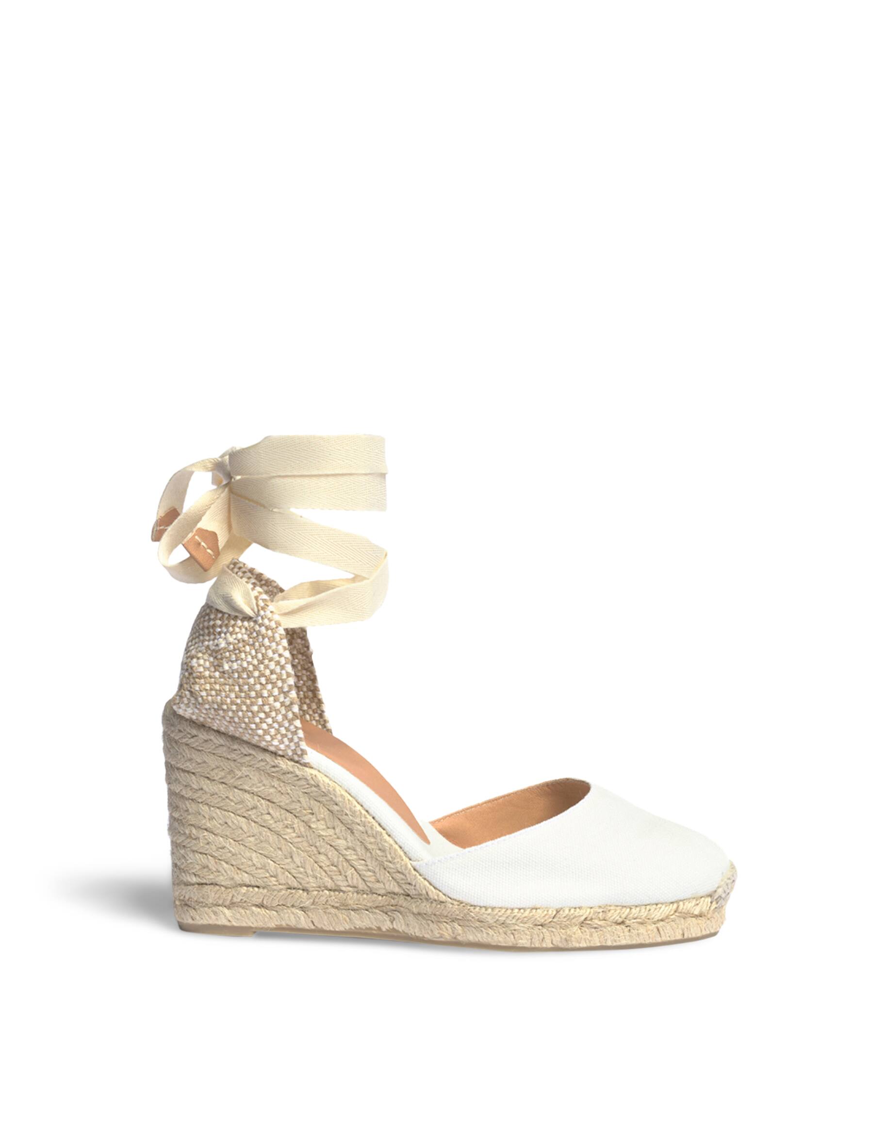Shop Castaner Carina canvas wedges sandals on Rinascente