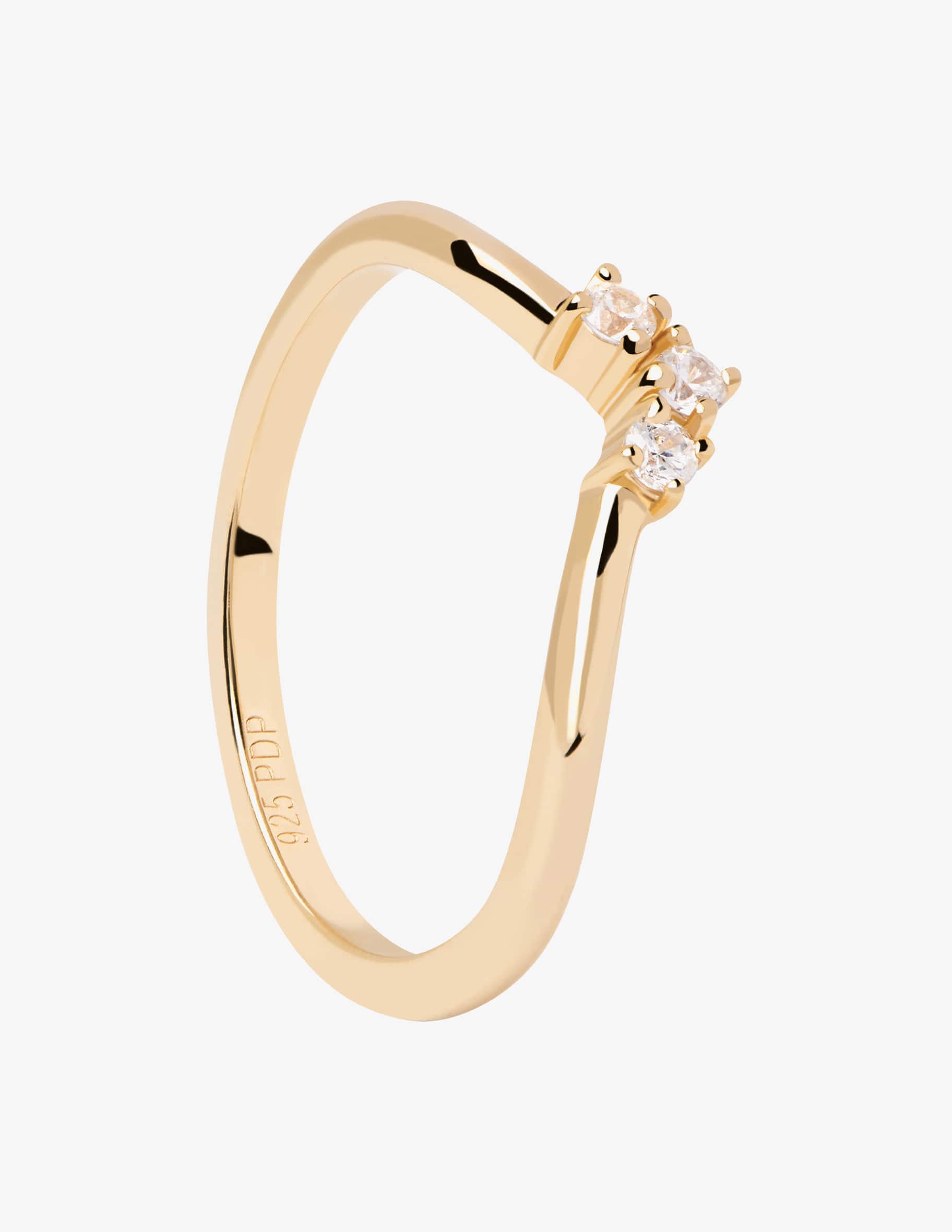 Shop PDPAOLA New Essentials Suzi Mini Crown ring on Rinascente