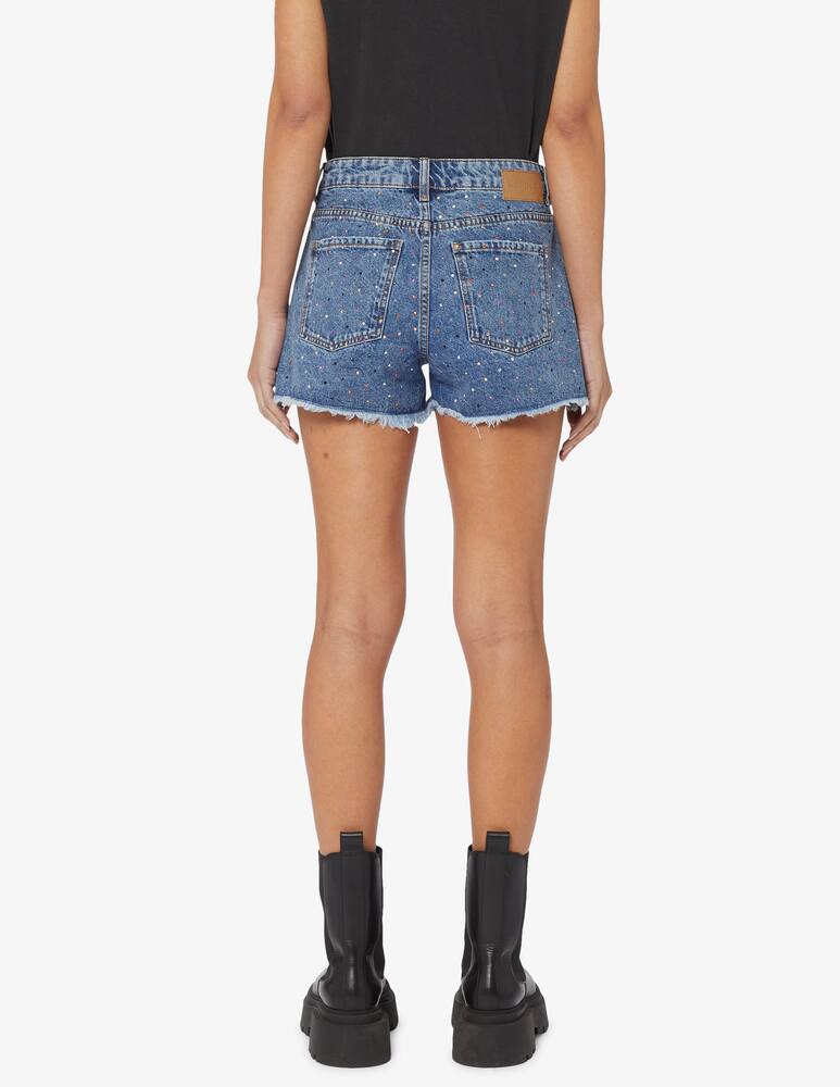 Shop Desigual Strass denim shorts on Rinascente