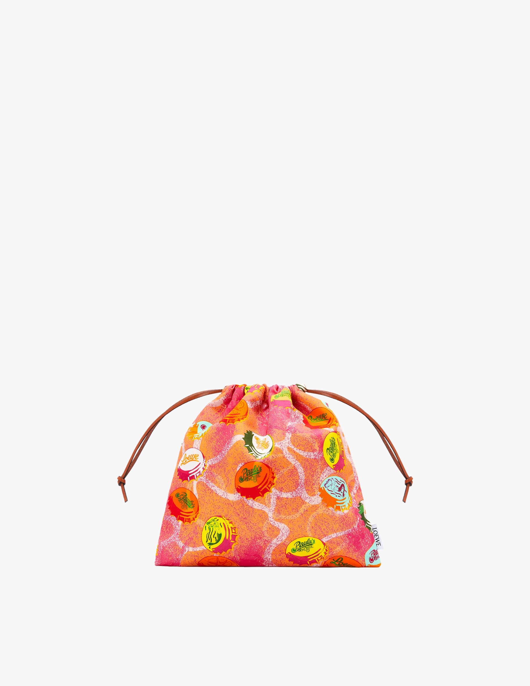 Shop LOEWE Bottle caps drawstring pouch on Rinascente