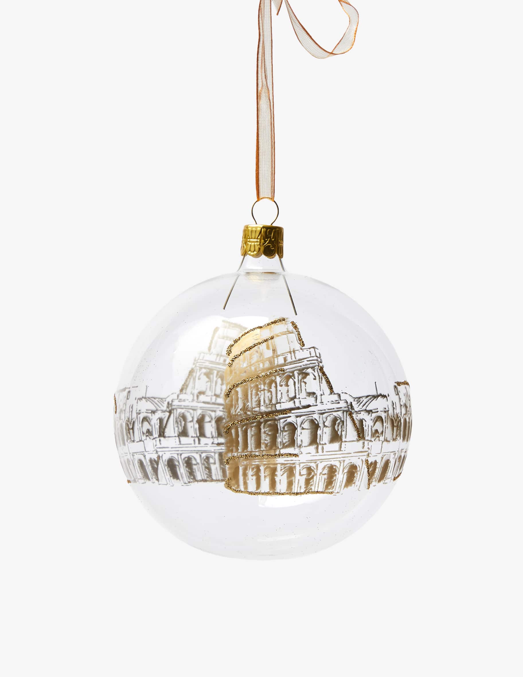 Acquista Ornex Pallina Roma Coloseo Oro - Trasparente su Rinascente