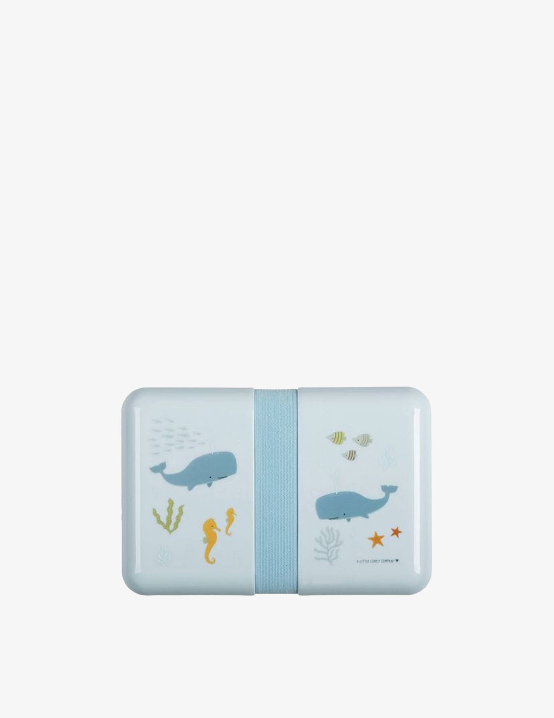 Shop Little Lovely Company Whale lunch box - light blue on Rinascente