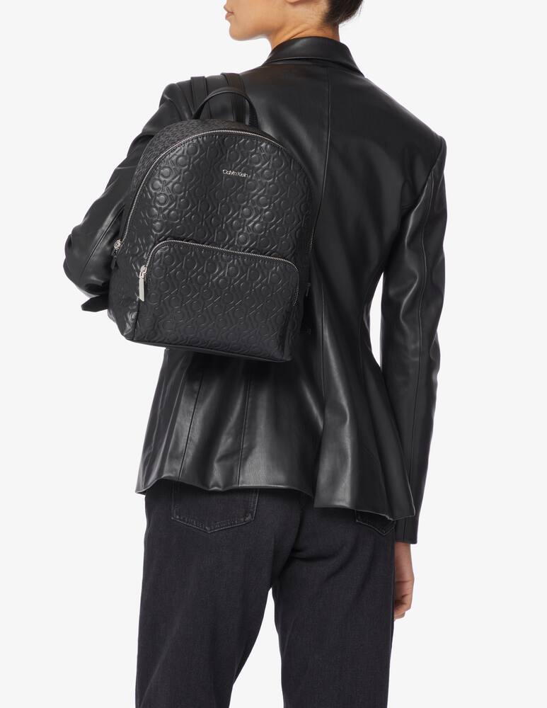 Shop Calvin Klein Monogram backpack on Rinascente