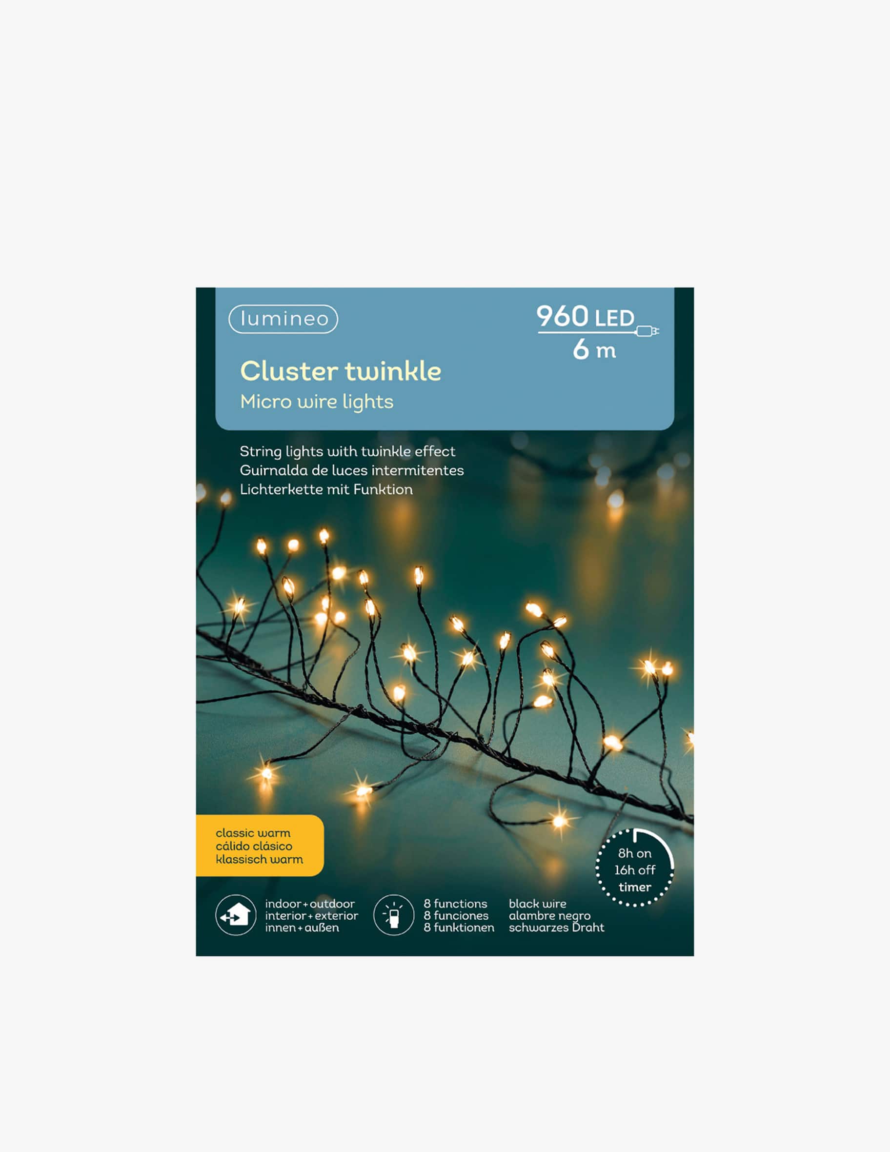 Acquista Kaemingk Micro Luci A Led 8 Funzioni Outdoor Blck/Classic Warm ...