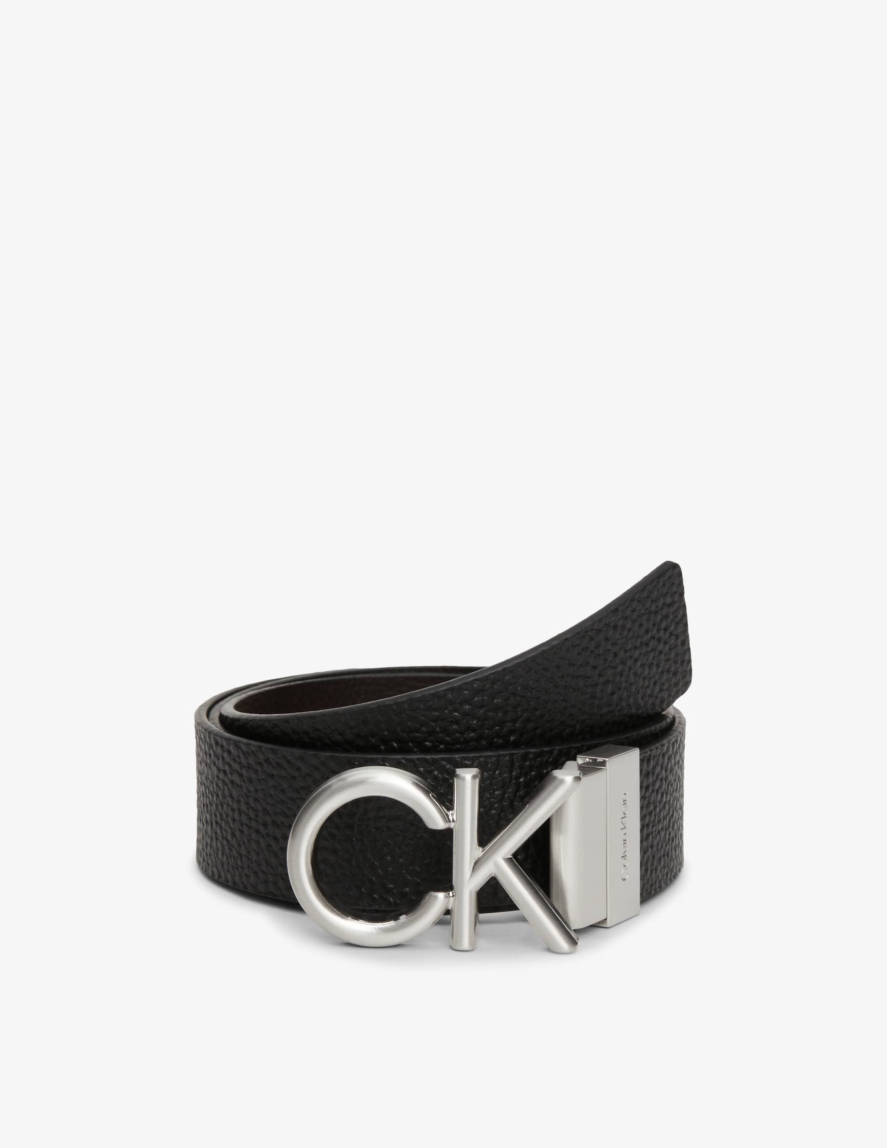 Shop Calvin Klein Metal bom bax reversible belt on Rinascente