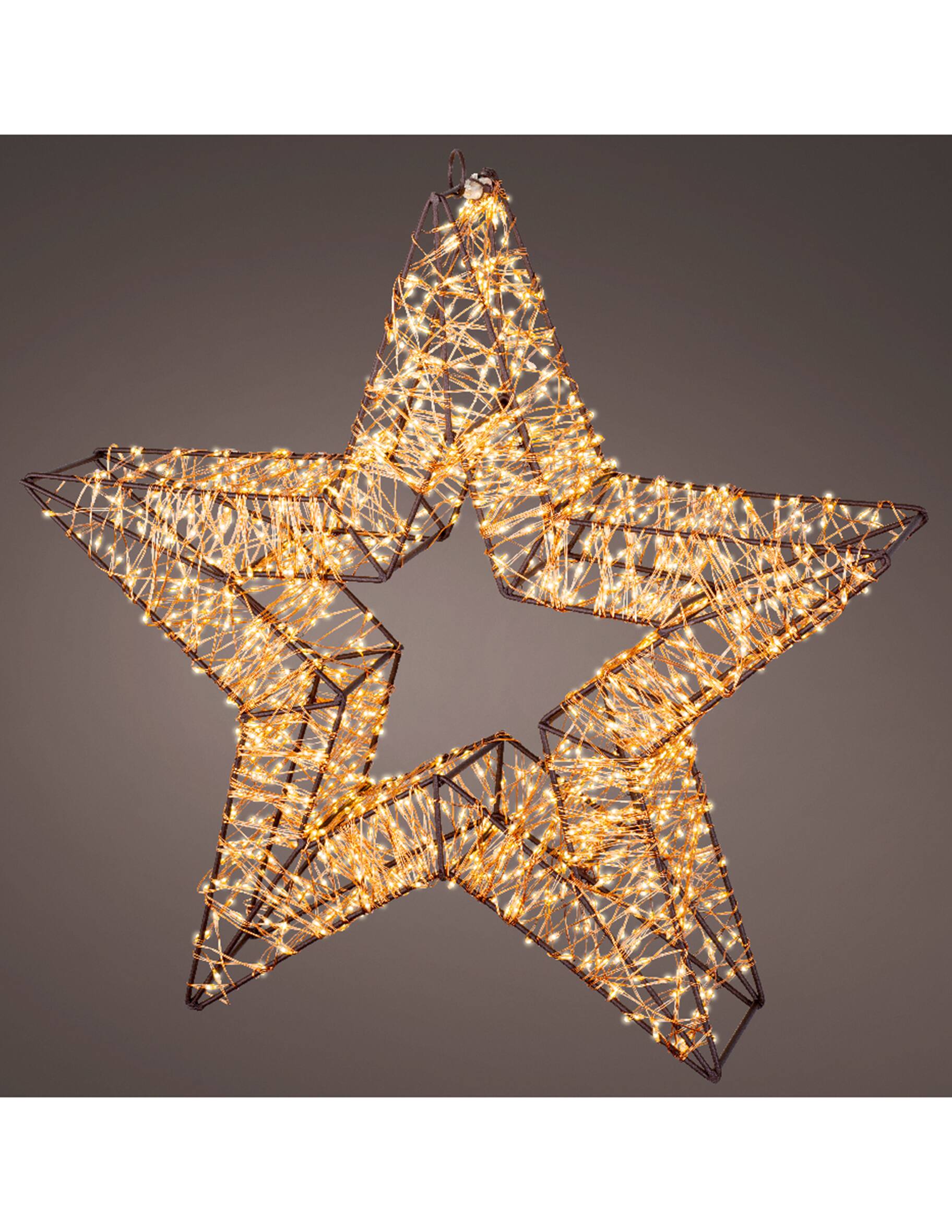 Acquista Kaemingk Stella Led In Metallo 1500Led Bianco Caldo Da Esterno ...