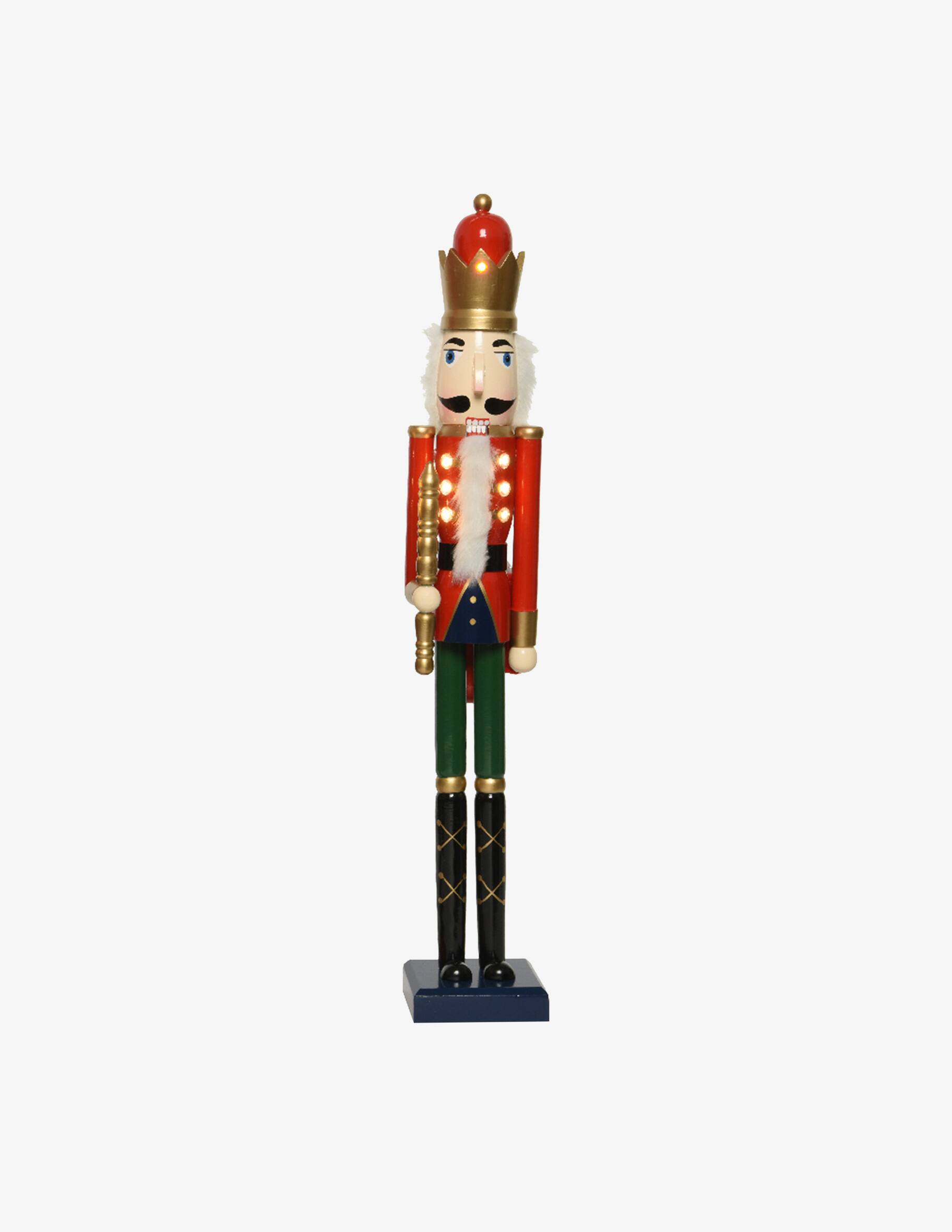 Shop Kaemingk Led Nutcracker Bo Indoor - White on Rinascente