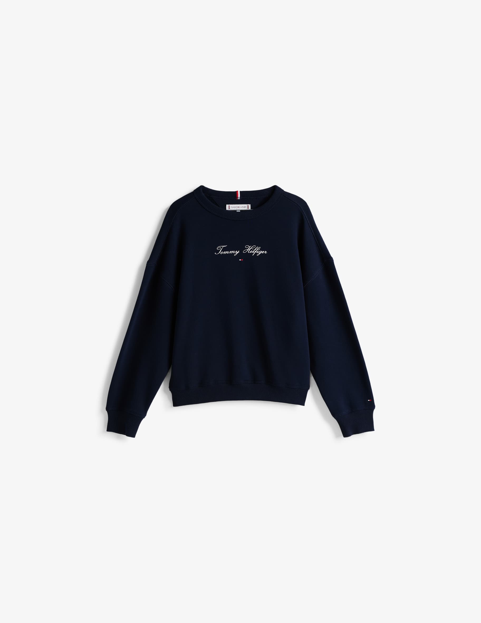 Shop Tommy Hilfiger Cursive logo sweatshirt on Rinascente