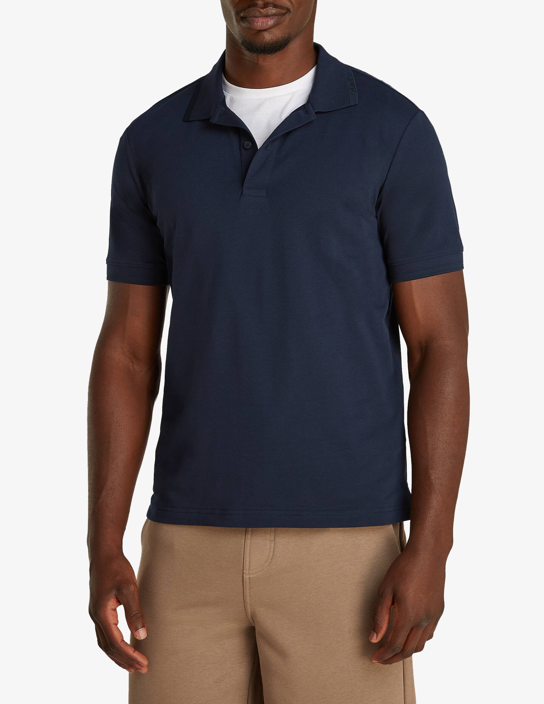 Shop Calvin Klein Thermo tech polo shirt on Rinascente