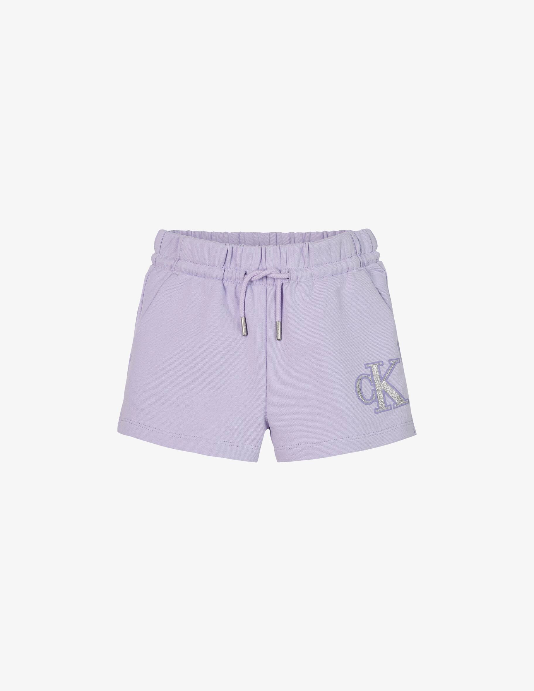 Shop Calvin Klein Metallic CK shorts on Rinascente